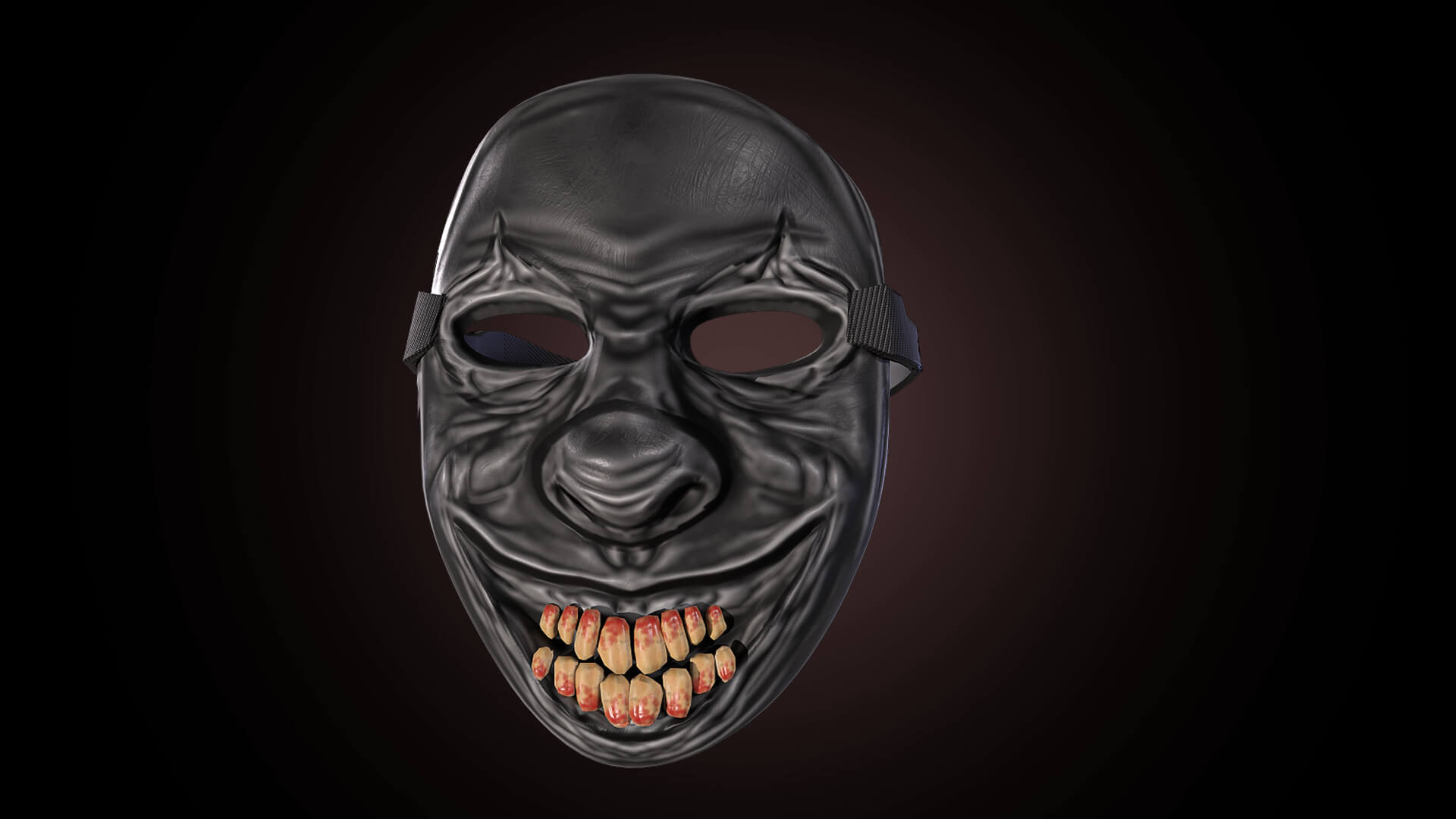 Clown Mask 2 (4 Skins) - 3D Model by Valeria Miller