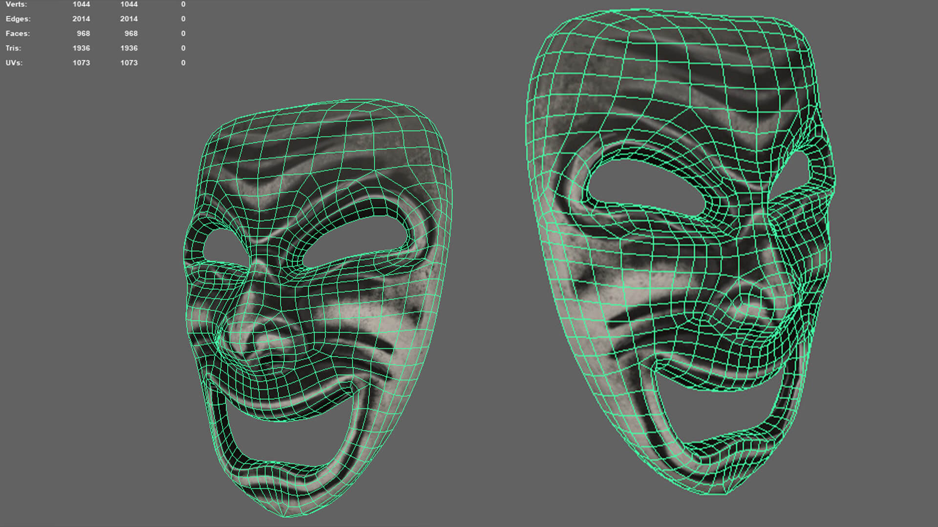 Clown Mask 3 (4 Skins) - 3D Model by Valeria Miller
