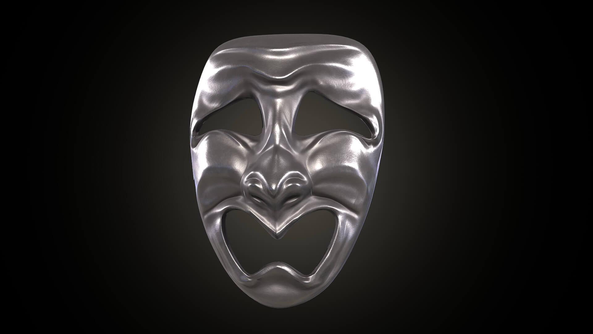 Clown Mask 4 (4 Skins) - 3D Model by Valeria Miller