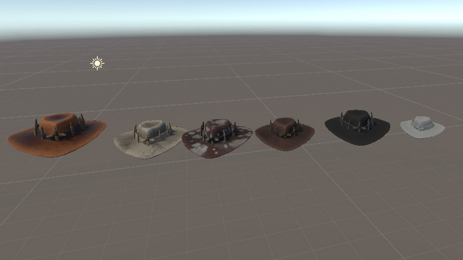 Cowboy Hat Pack - 3D Model by Valeria Miller