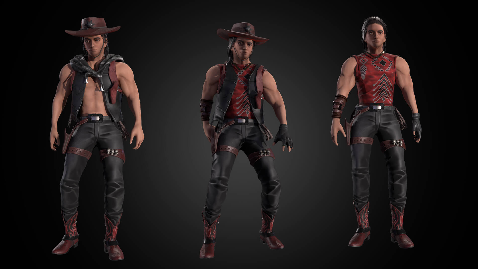 Cowboy Sheriff - 3D Model by Valeria Miller