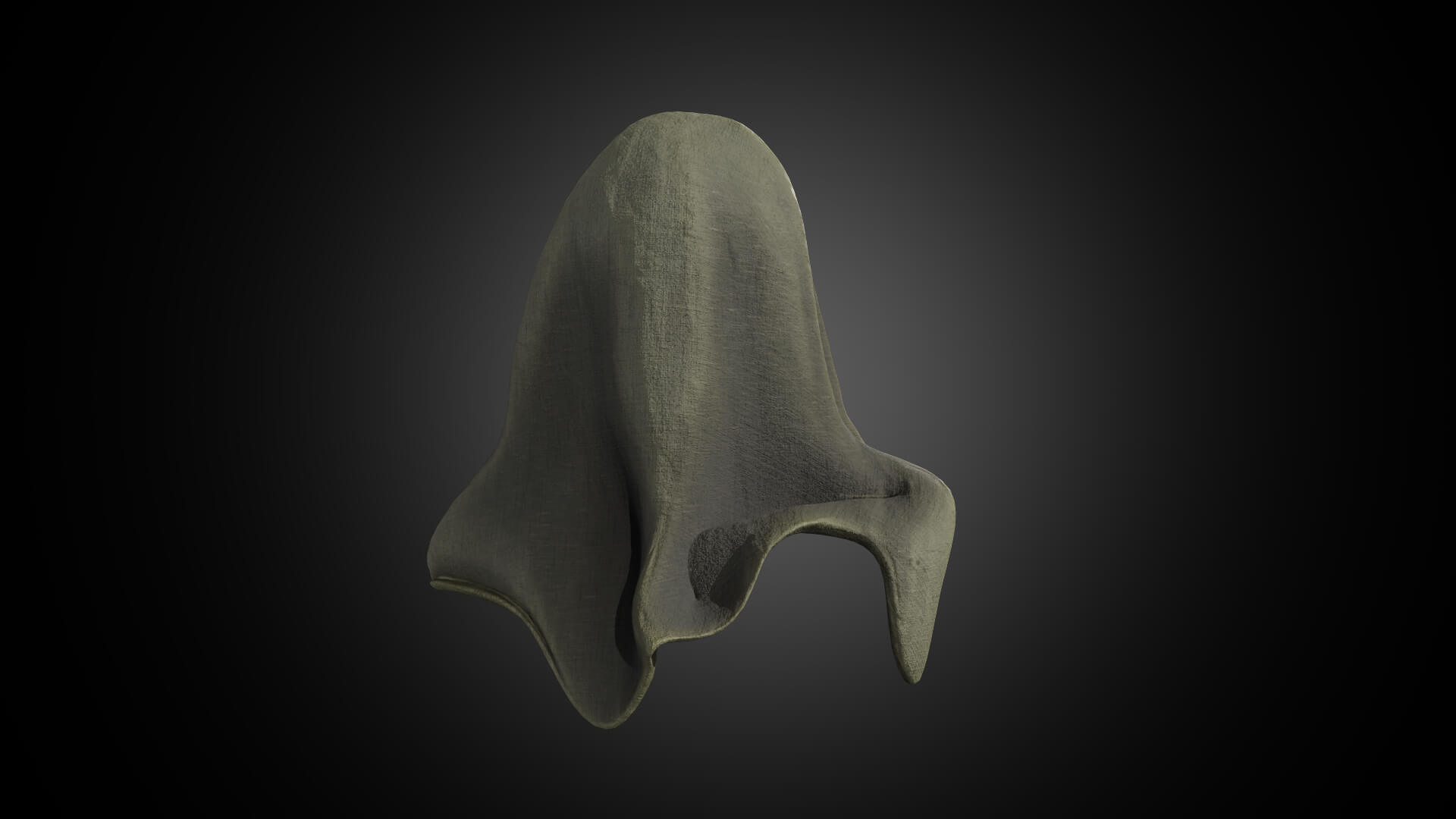 Creepy Draped Cloth - 3D Model by Valeria Miller