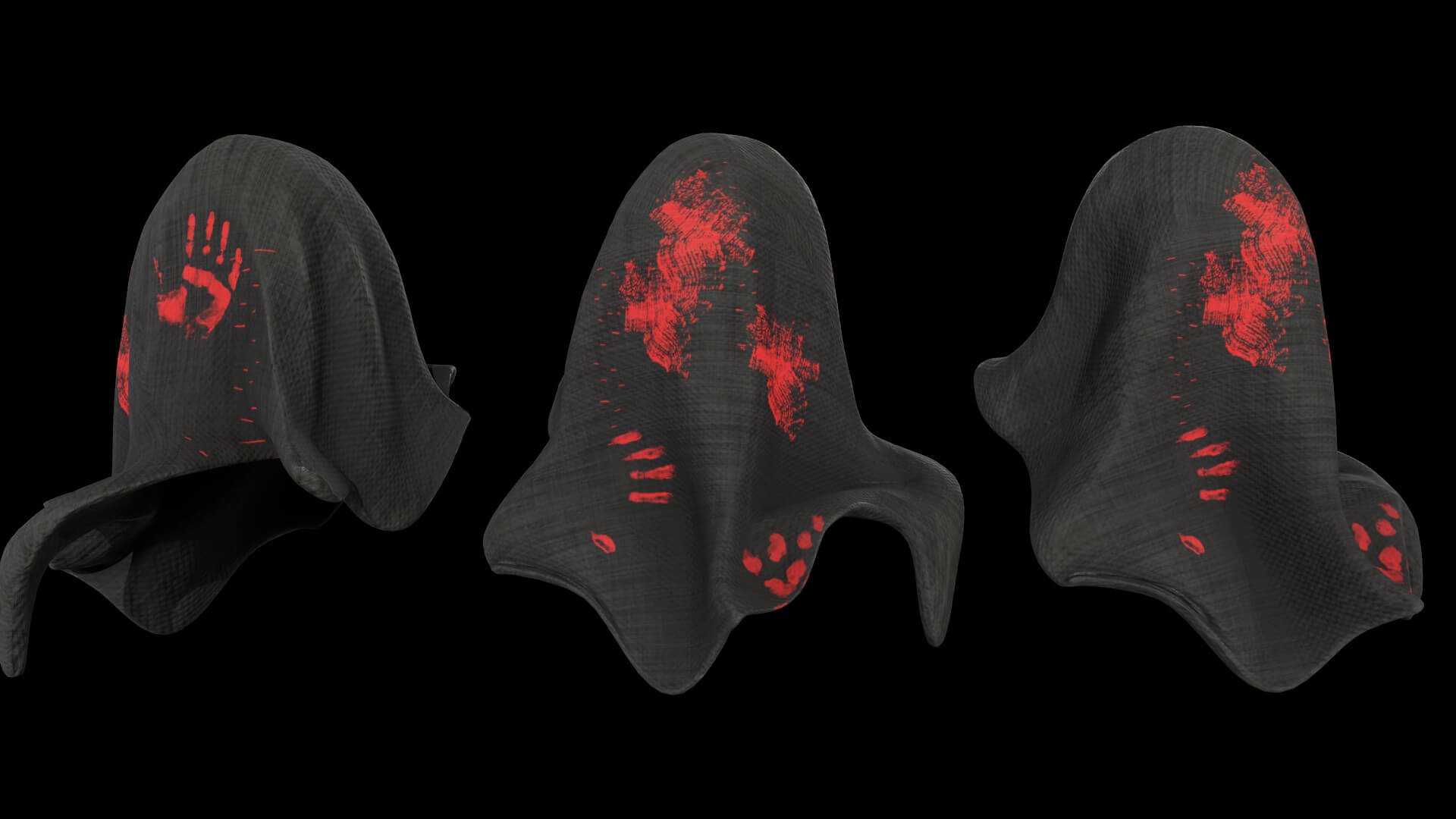 Creepy Draped Cloth - 3D Model by Valeria Miller