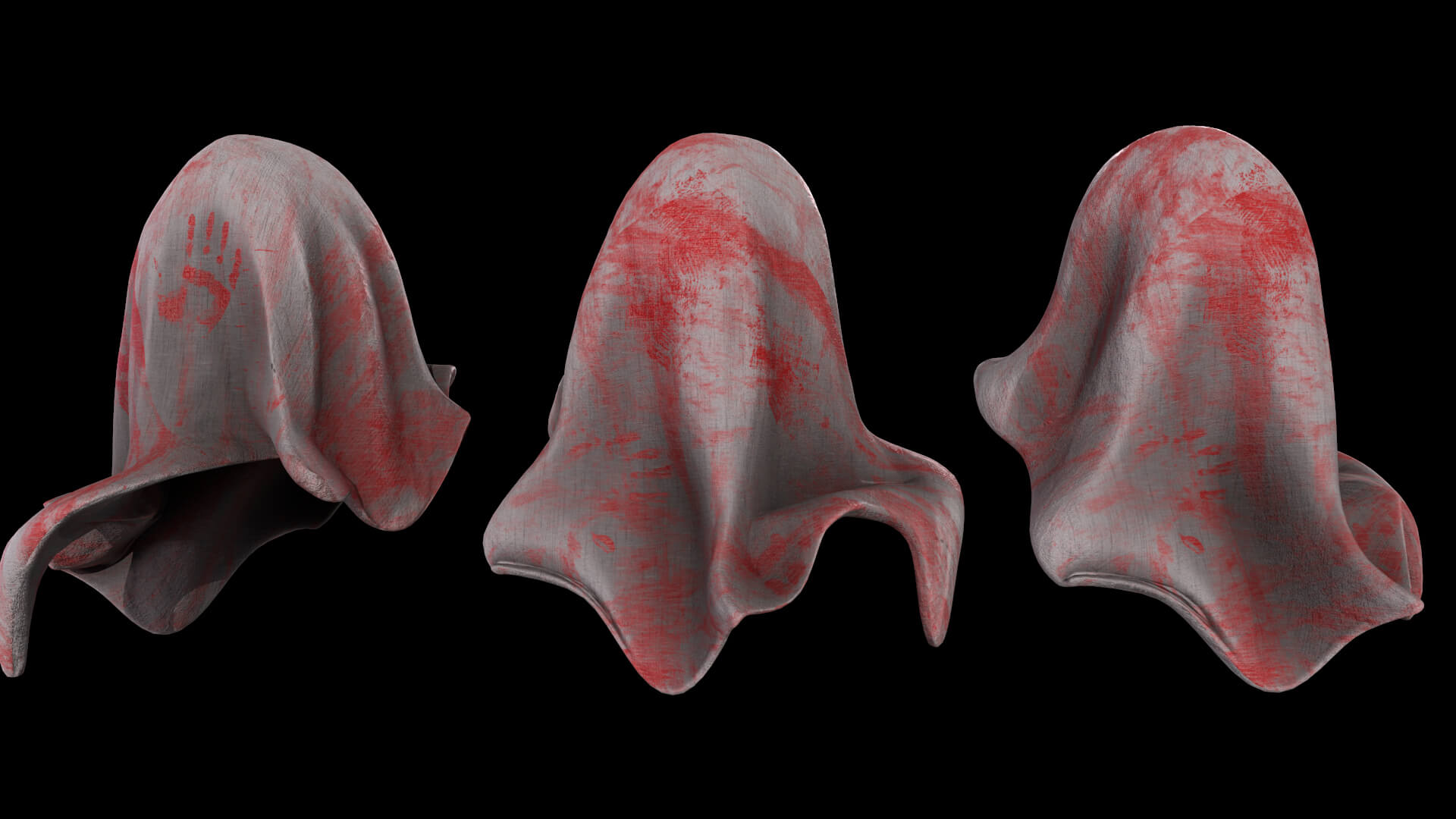 Creepy Draped Cloth - 3D Model by Valeria Miller