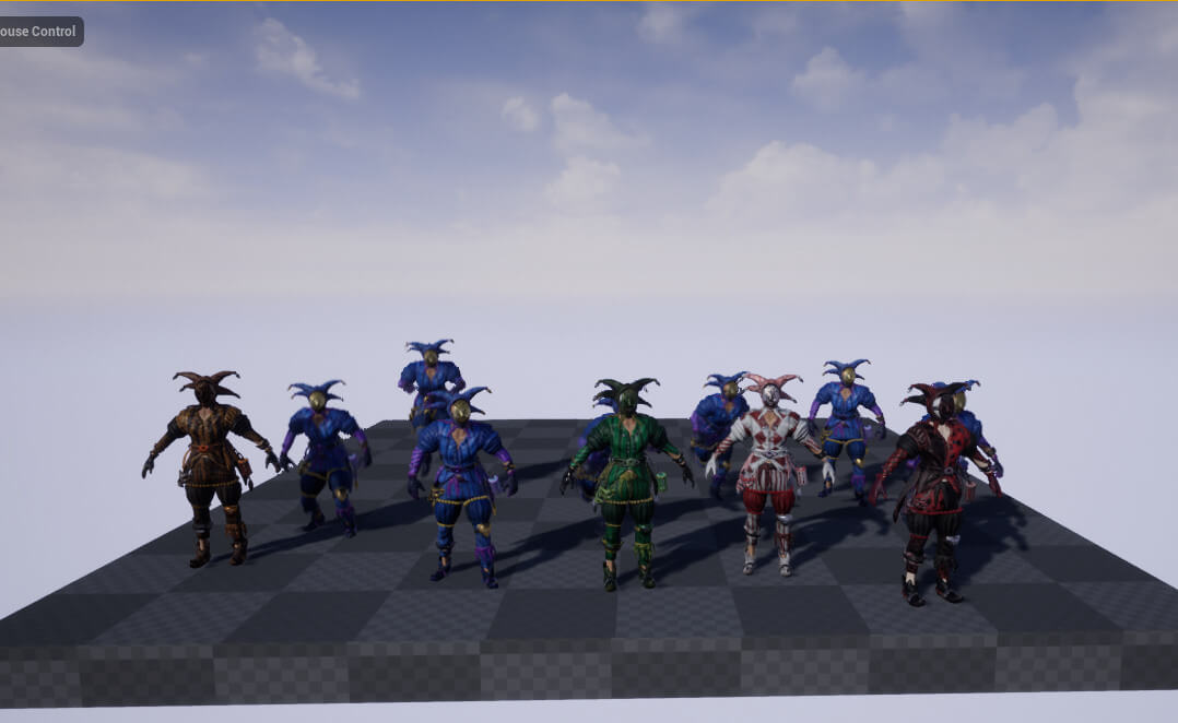 Creepy Jester - 3D Model by Valeria Miller