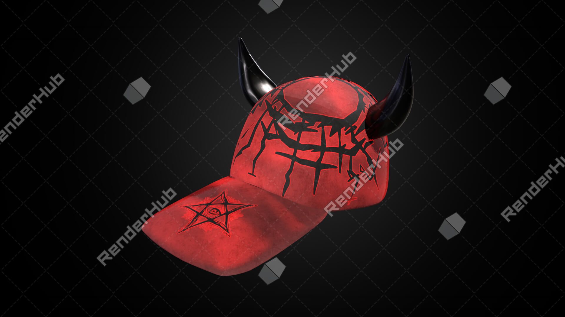 Devil Cap Rendered Images - Stock Image by Valeria Miller