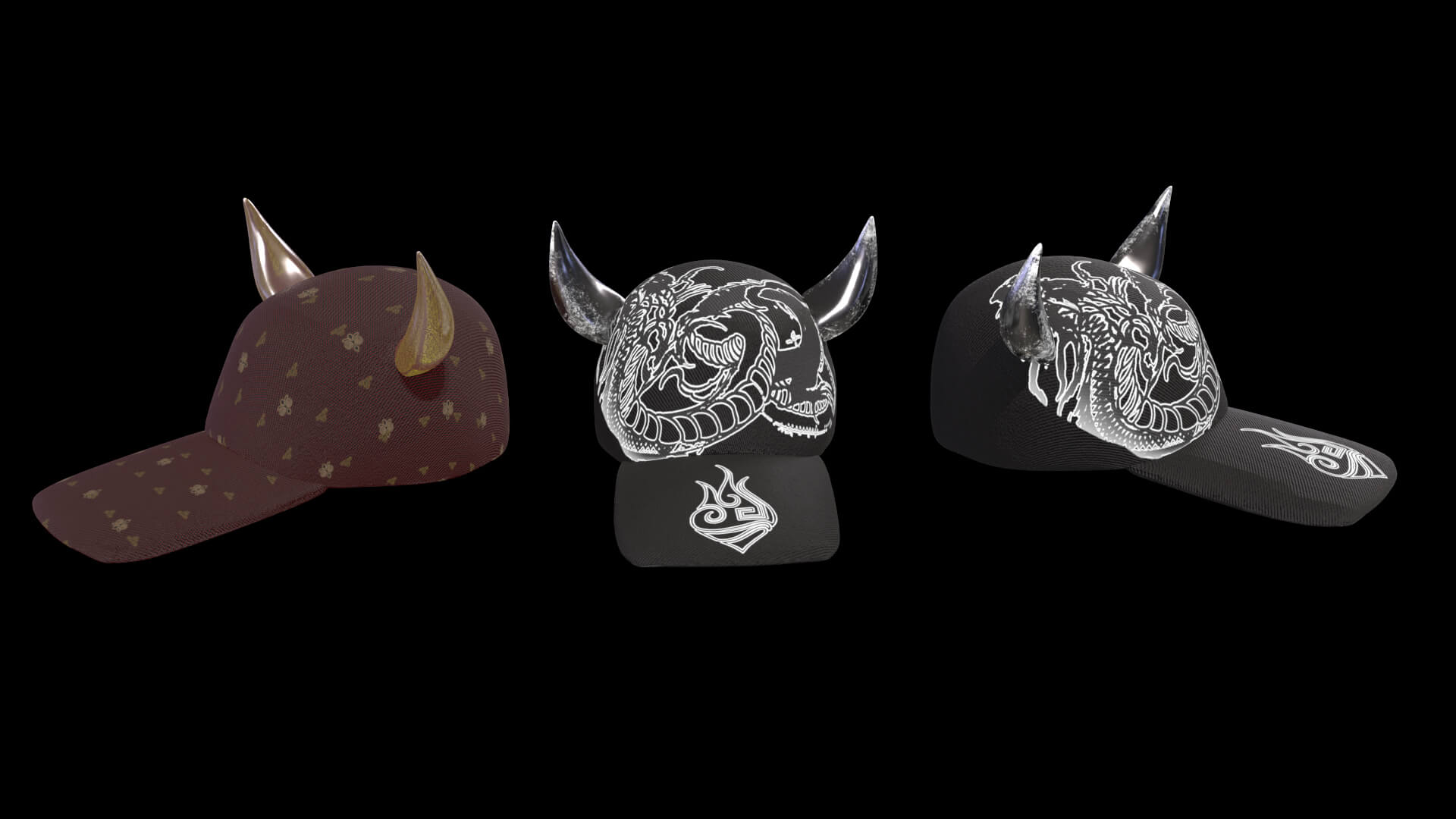 Devil Cap - 5 skins 3D Model by Valeria Miller