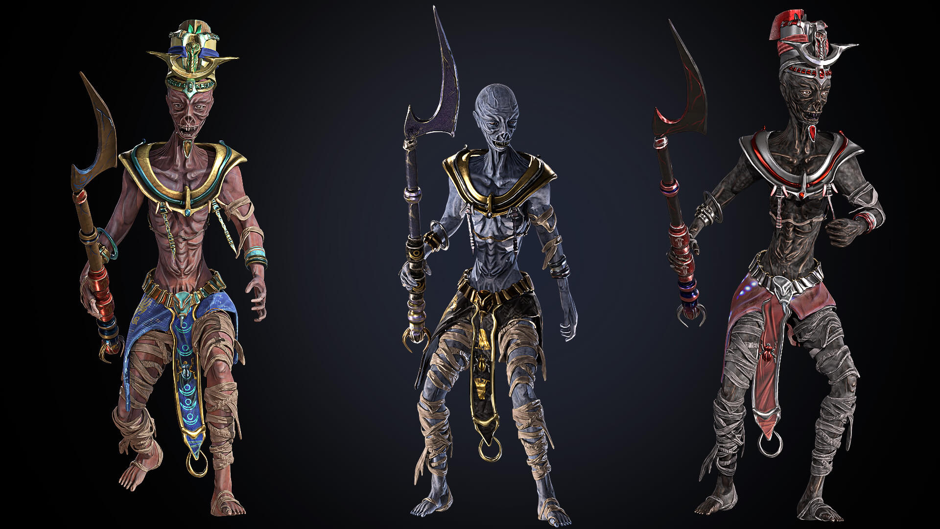 Egyptian Mummy - 3D Model by Valeria Miller