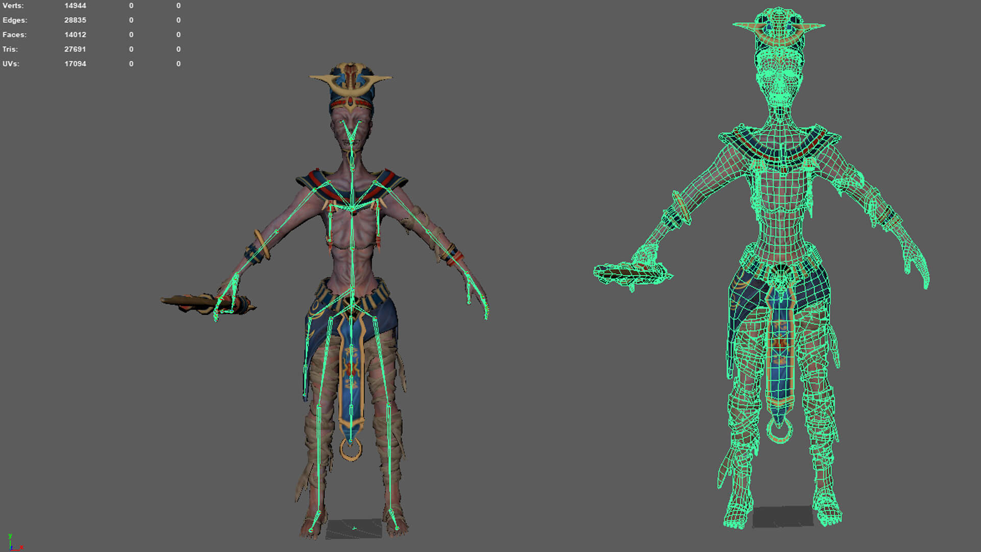 Egyptian Mummy - 3D Model by Valeria Miller