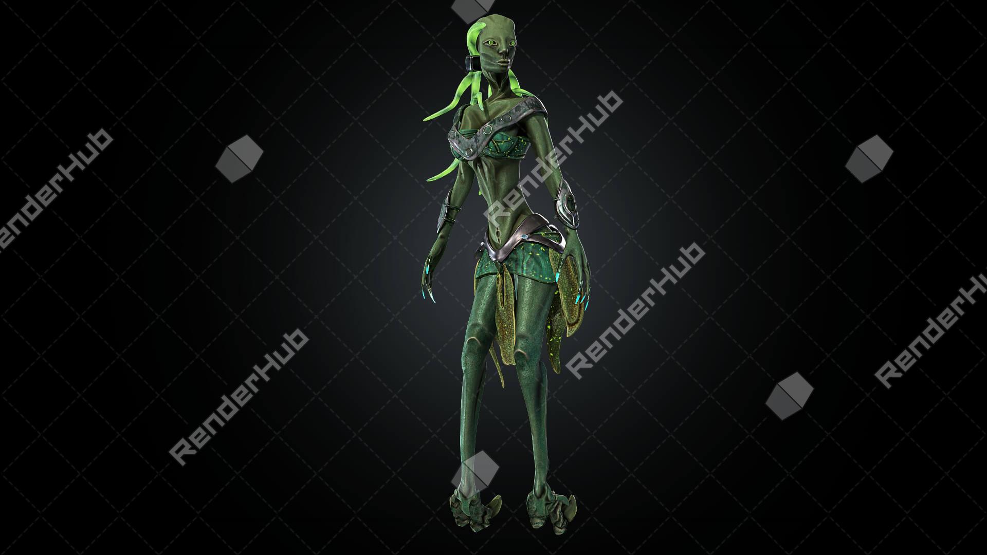 Egyptian Nymph Render Images - Stock Image by Valeria Miller