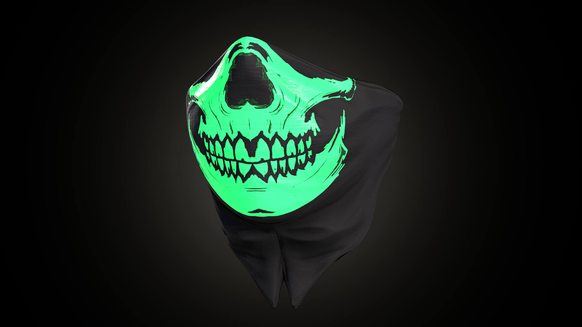 Bandit Mask 2 (4 Skins) - 3D Model by Valeria Miller