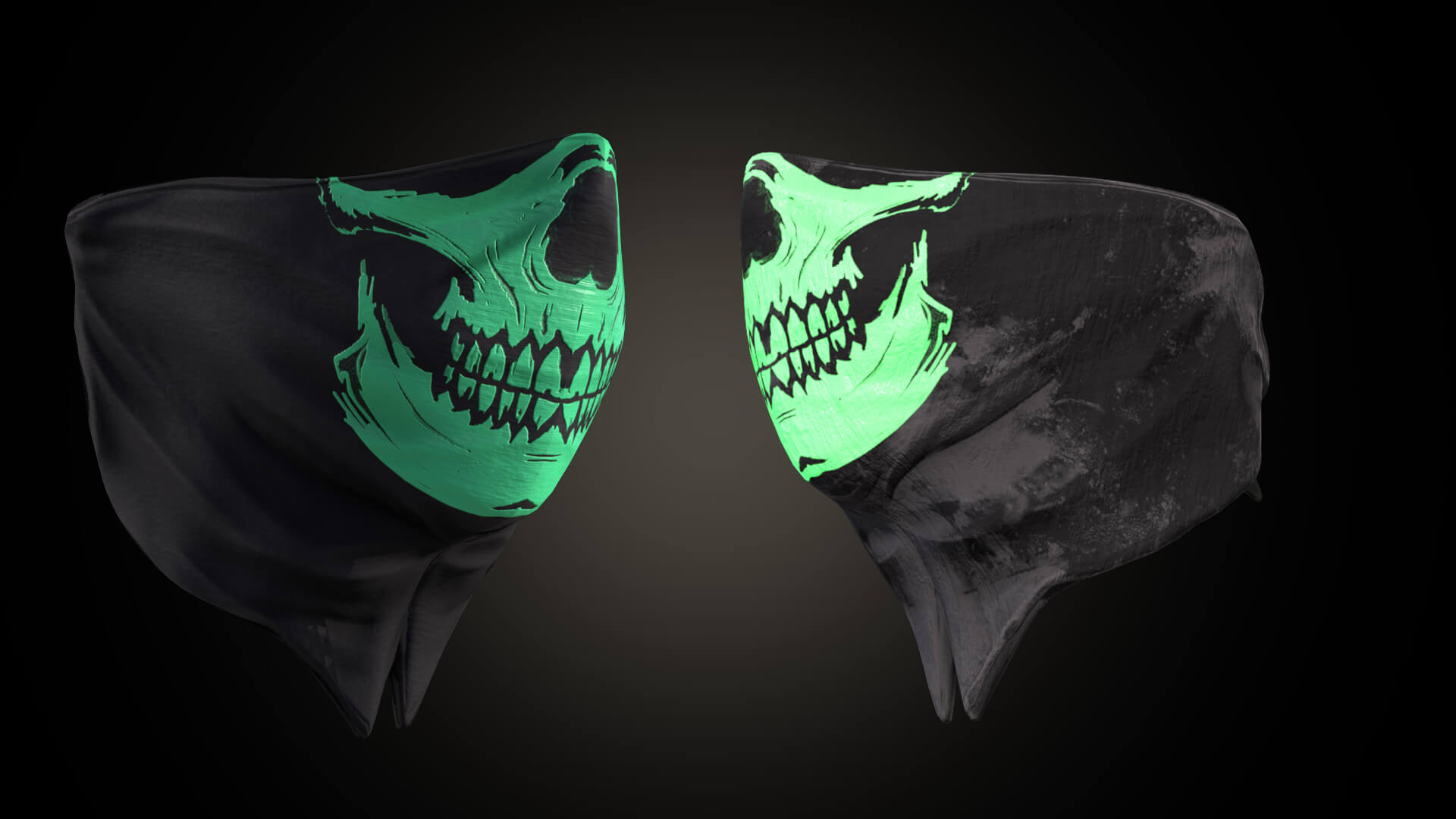 Bandit Mask 2 (4 Skins) - 3D Model by Valeria Miller