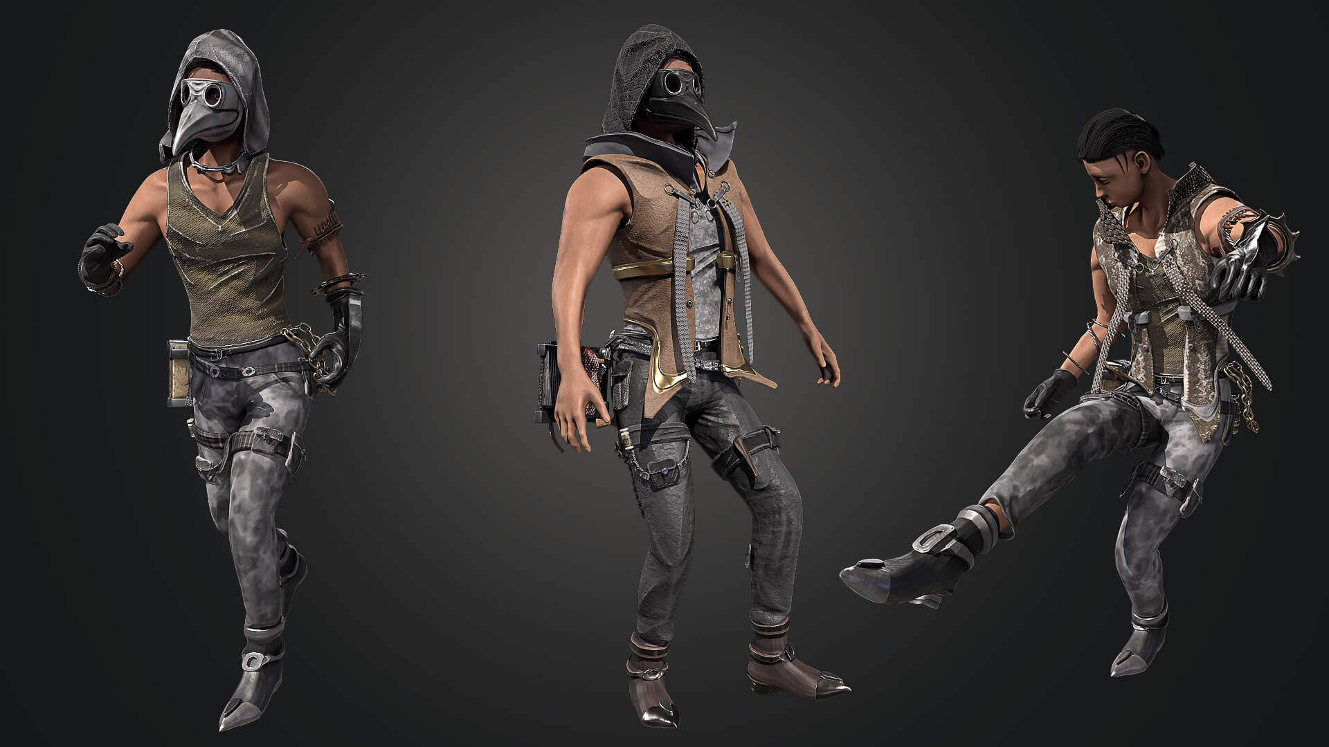 Fantasy Characters Mini Pack 1 - 3D Model by Valeria Miller