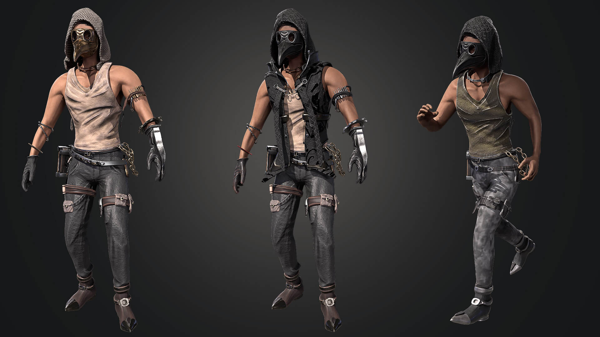 Fantasy Characters Mini Pack 1 - 3D Model by Valeria Miller