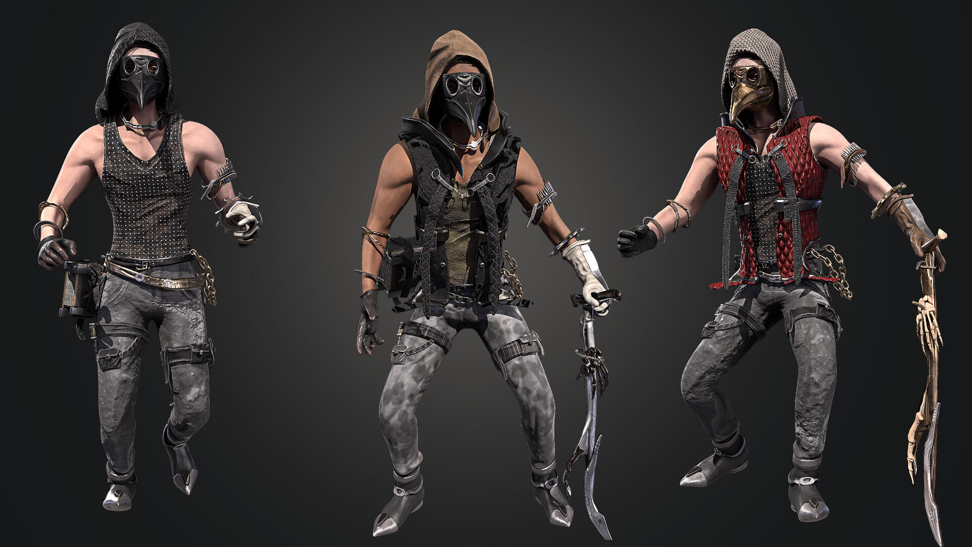 Fantasy Characters Mini Pack 1 - 3D Model by Valeria Miller