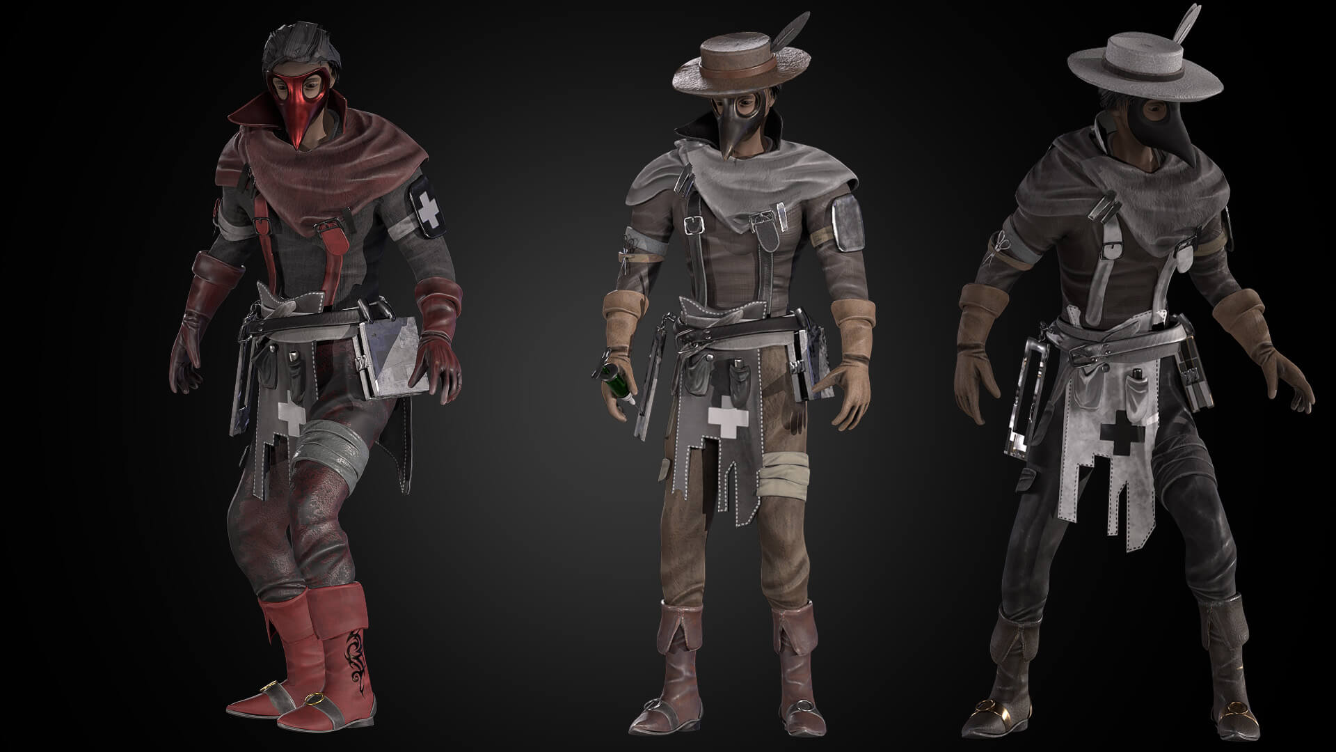 Fantasy Characters Small Pack - 3D Model by Valeria Miller