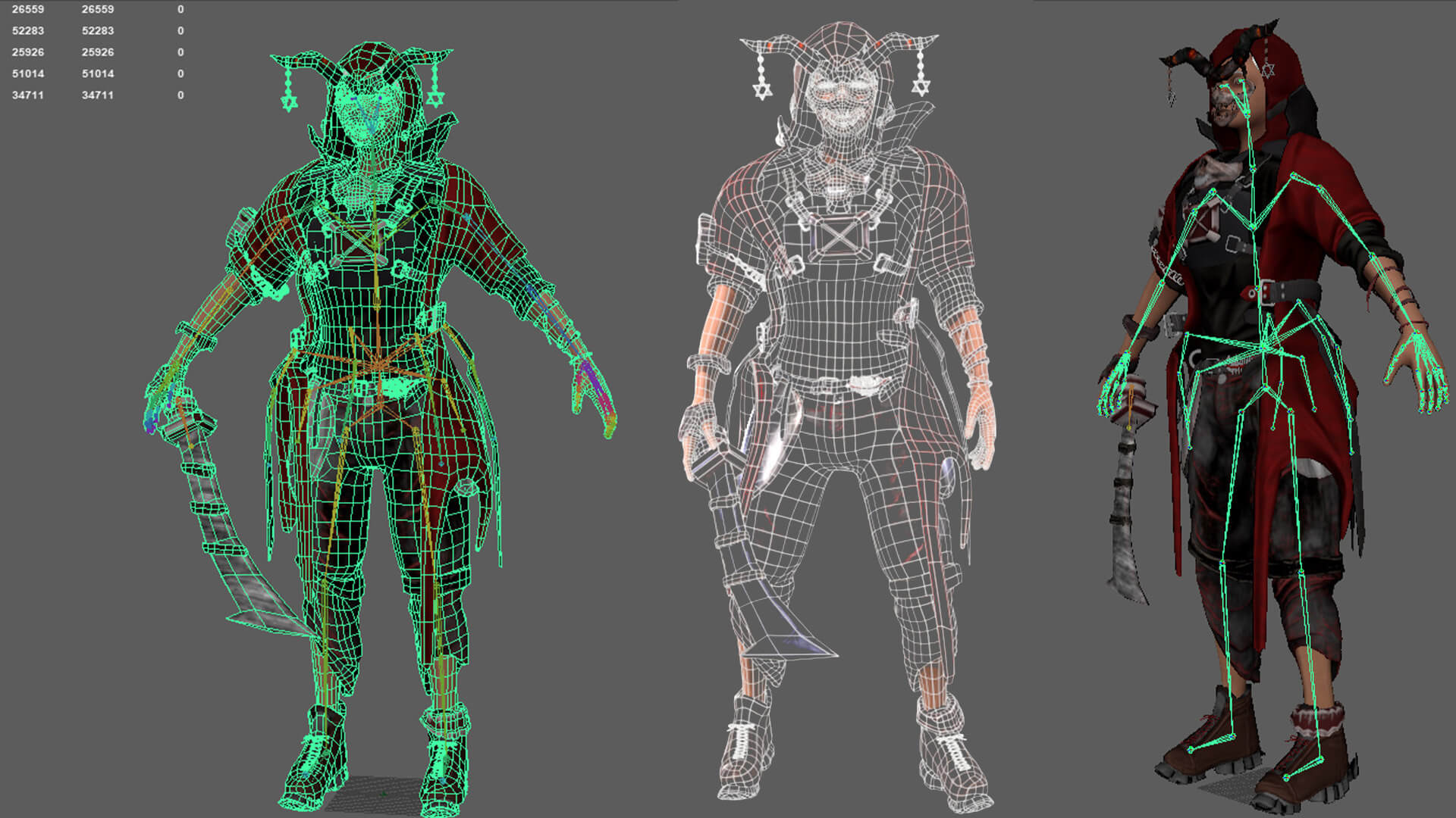 Fantasy Characters Small Pack - 3D Model by Valeria Miller