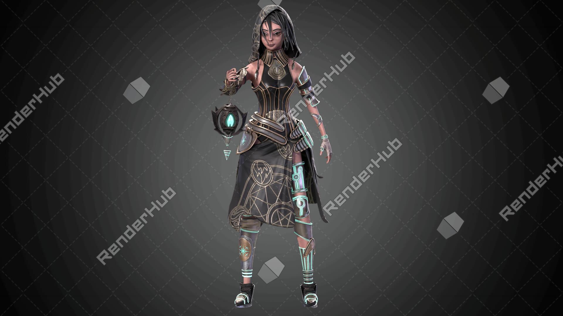Fantasy Girl Character Render Stock Image By Valeria Miller