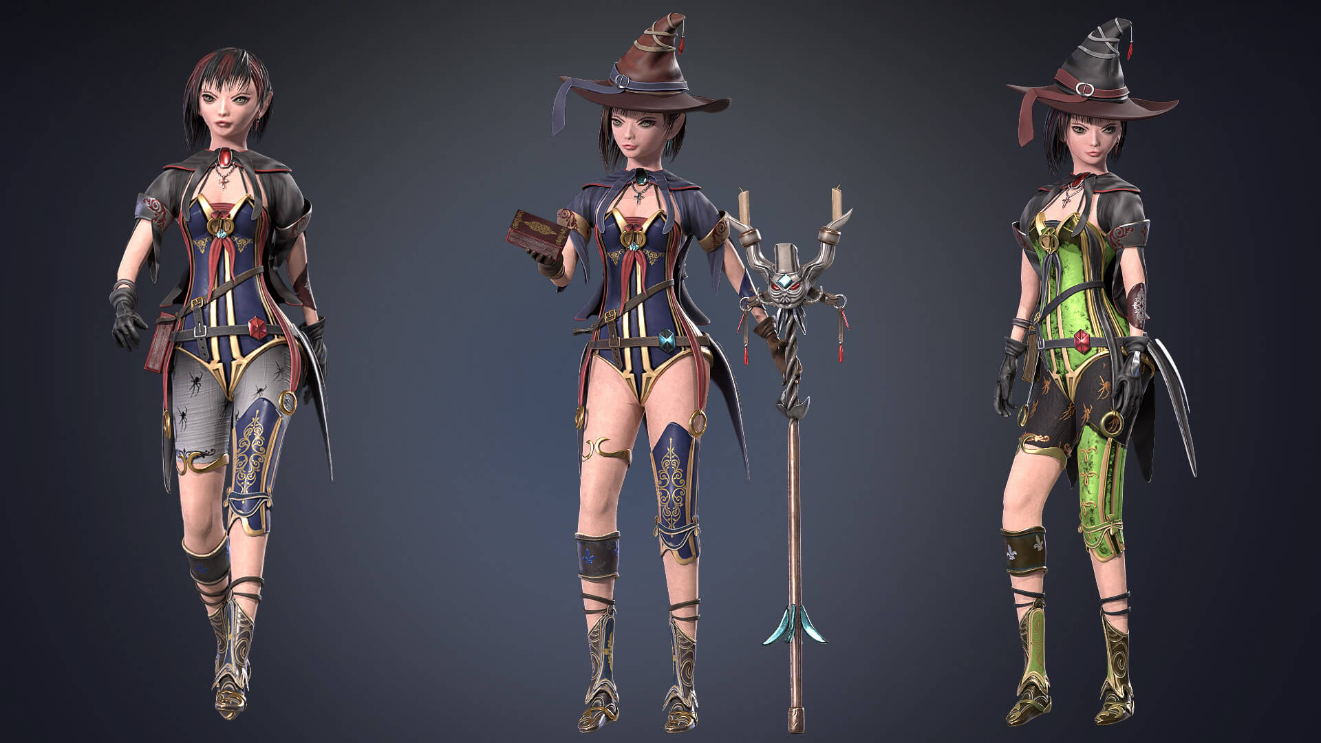 Fantasy Witch Girl 3d Model By Valeria Miller