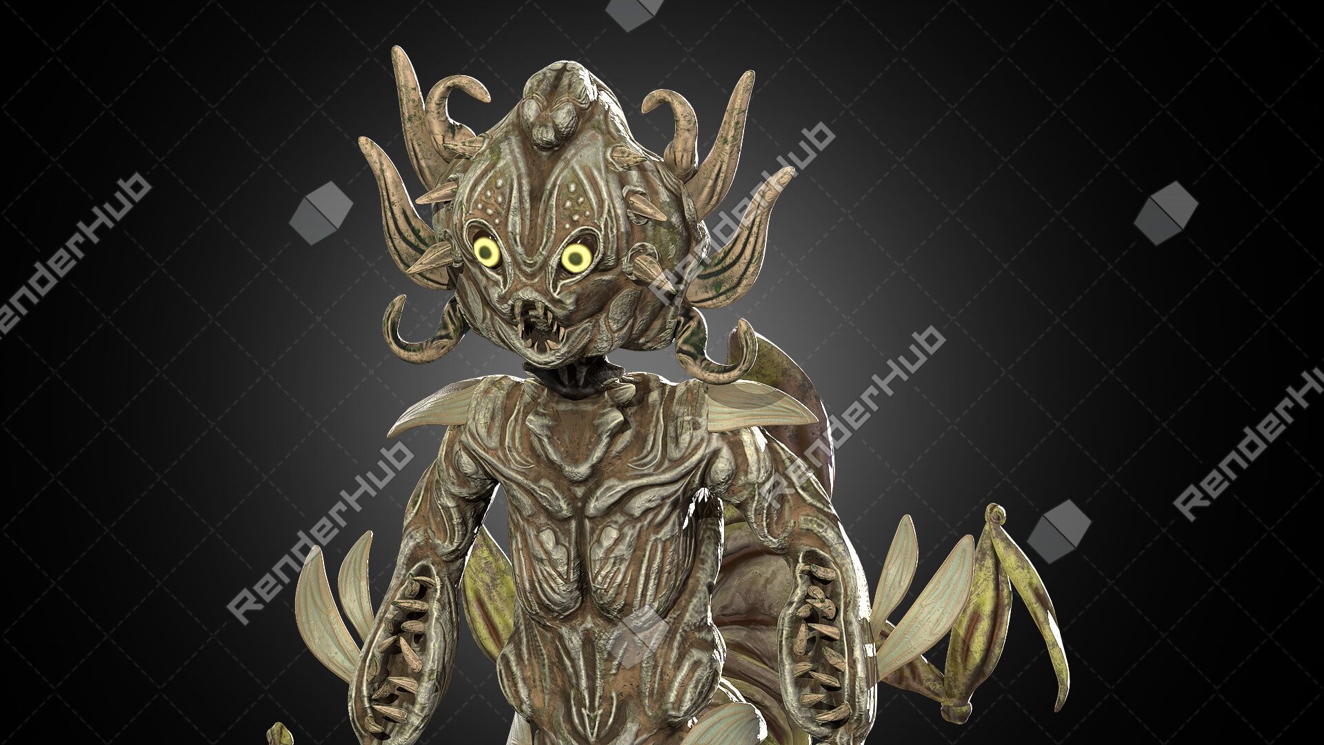Fearful Creature 3 Character Images - Stock Image by Valeria Miller