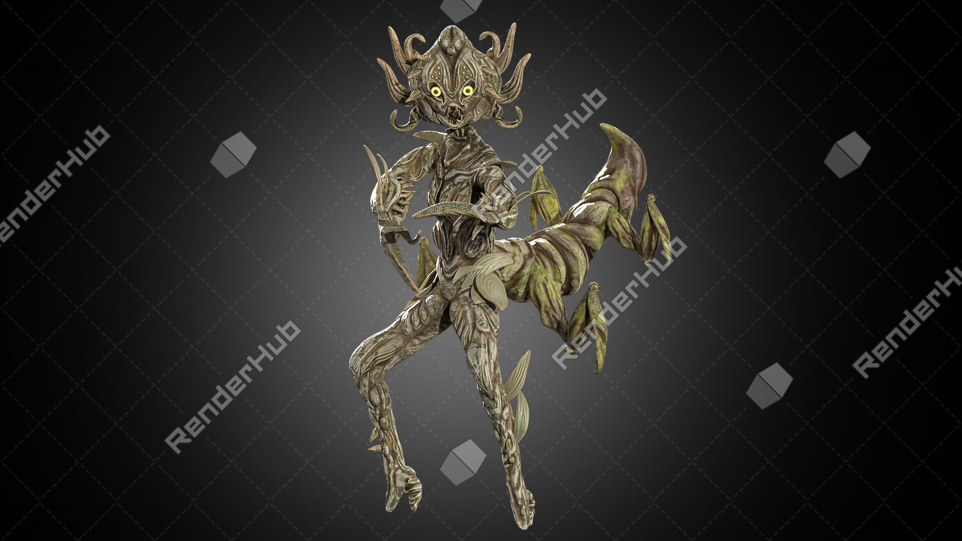 Fearful Creature 3 Character Images - Stock Image by Valeria Miller