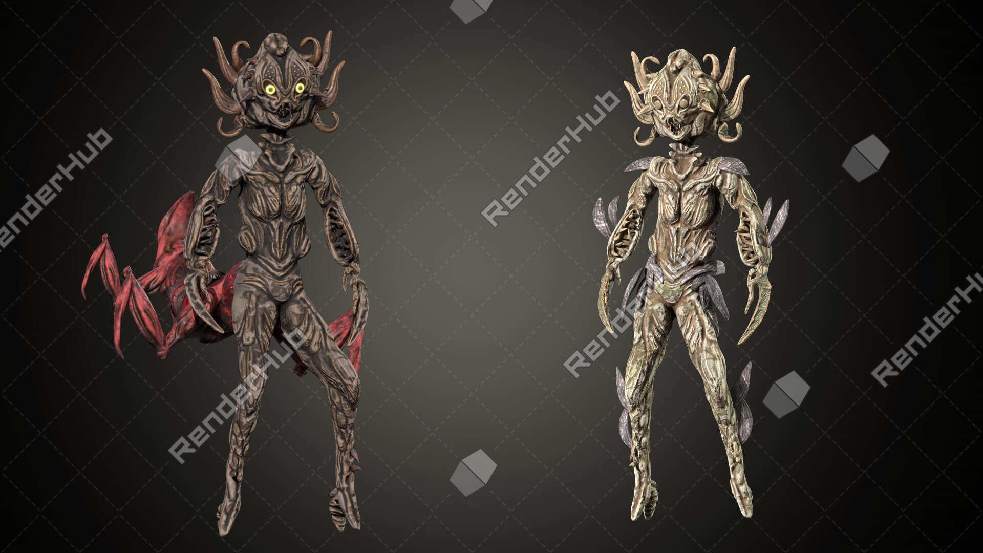 Fearful Creature 3 Character Images - Stock Image by Valeria Miller