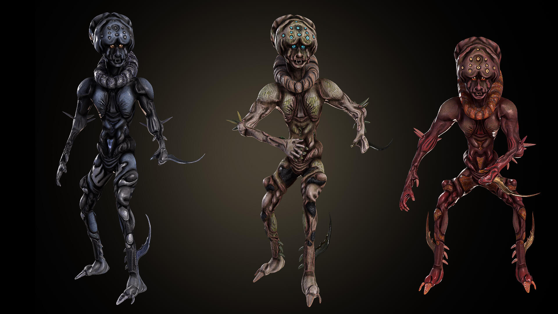 Fearful Creatures Mini Pack - 3D Model by Valeria Miller