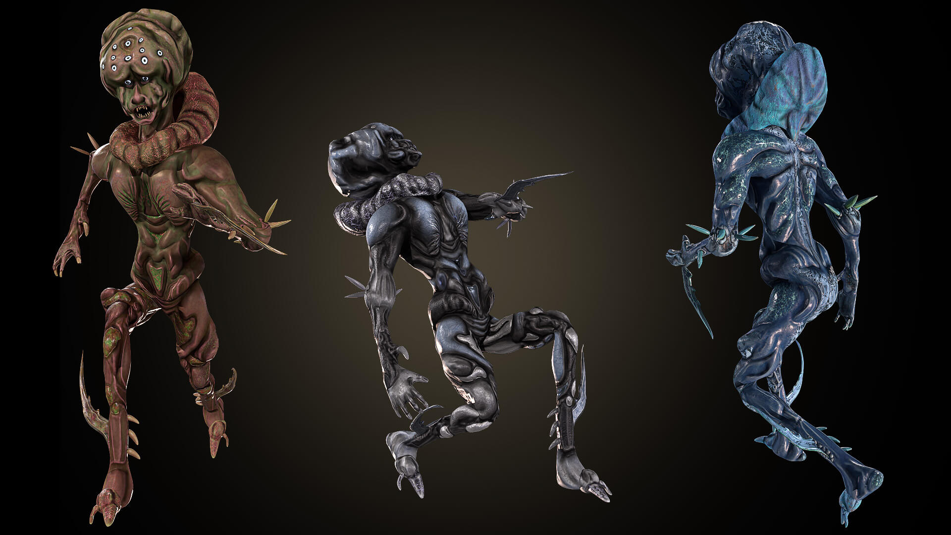 Fearful Creatures Mini Pack - 3D Model by Valeria Miller