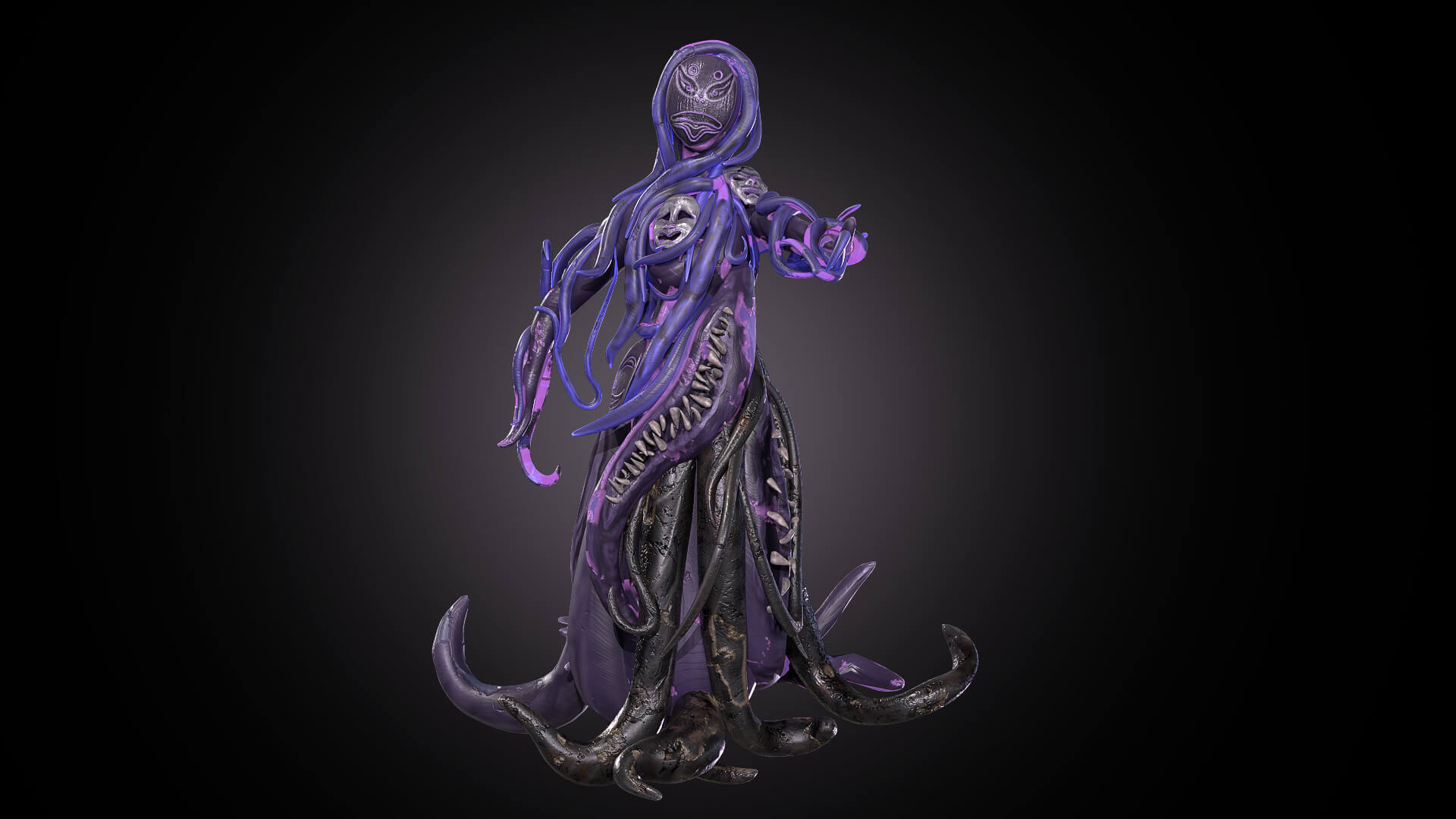 Fearful Creature Small Pack - 3D Model by Valeria Miller