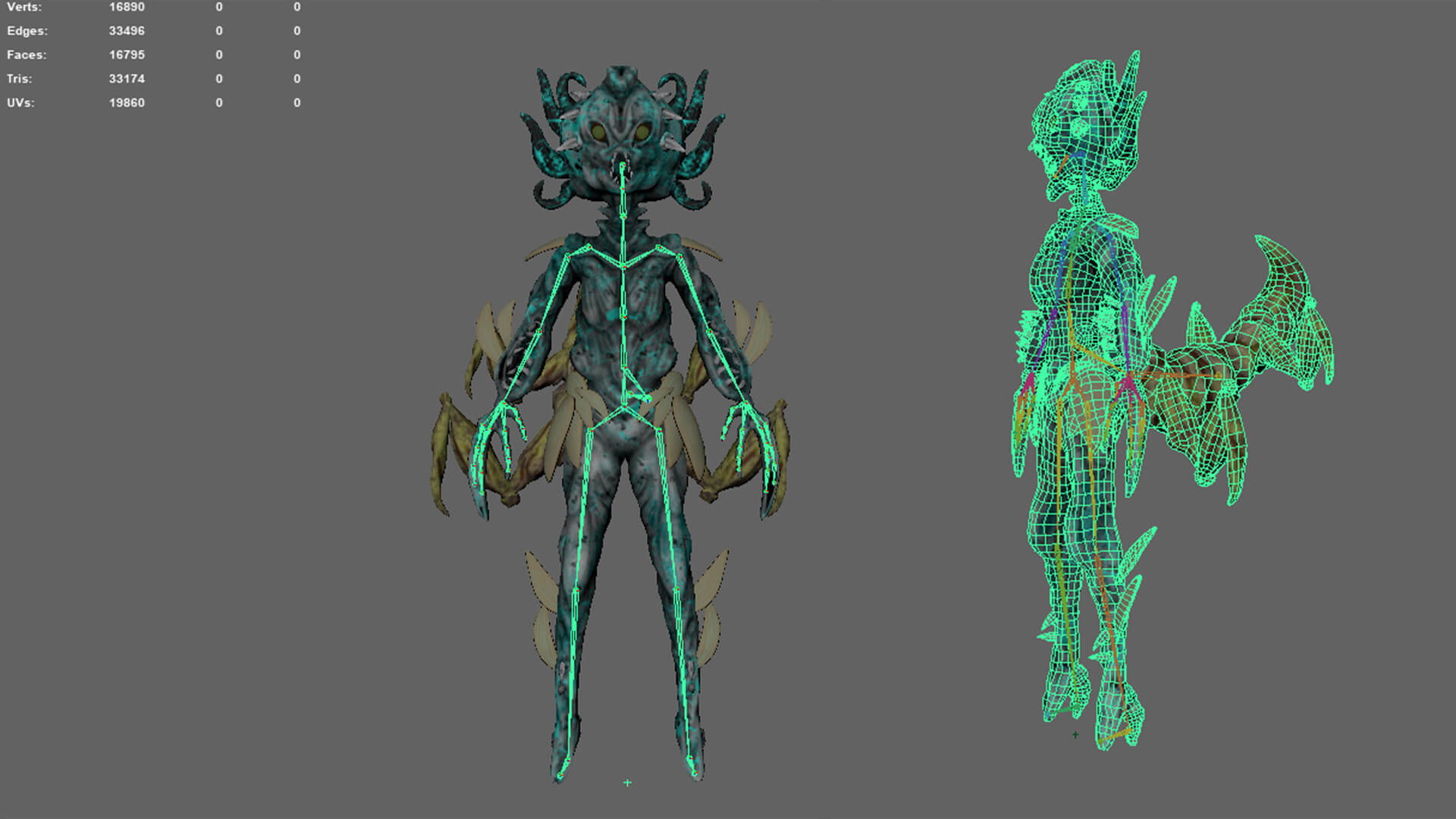 Fearful Creature Small Pack - 3D Model by Valeria Miller