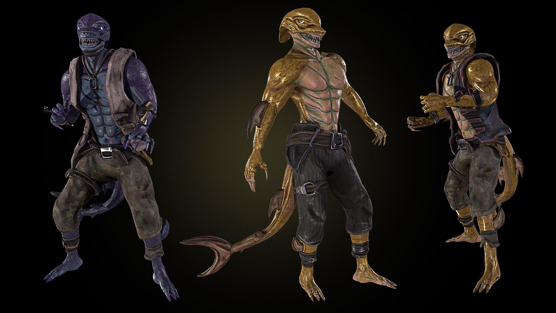 Fearful Creatures Pack - 3D Model by Valeria Miller