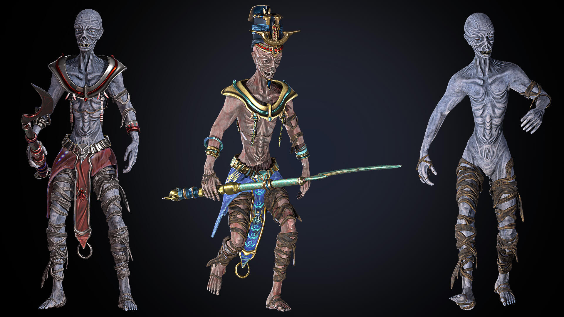 Fearful Creatures Pack - 3D Model by Valeria Miller