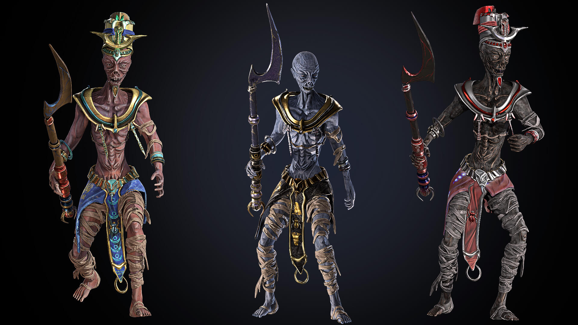 Fearful Creatures Pack - 3D Model by Valeria Miller