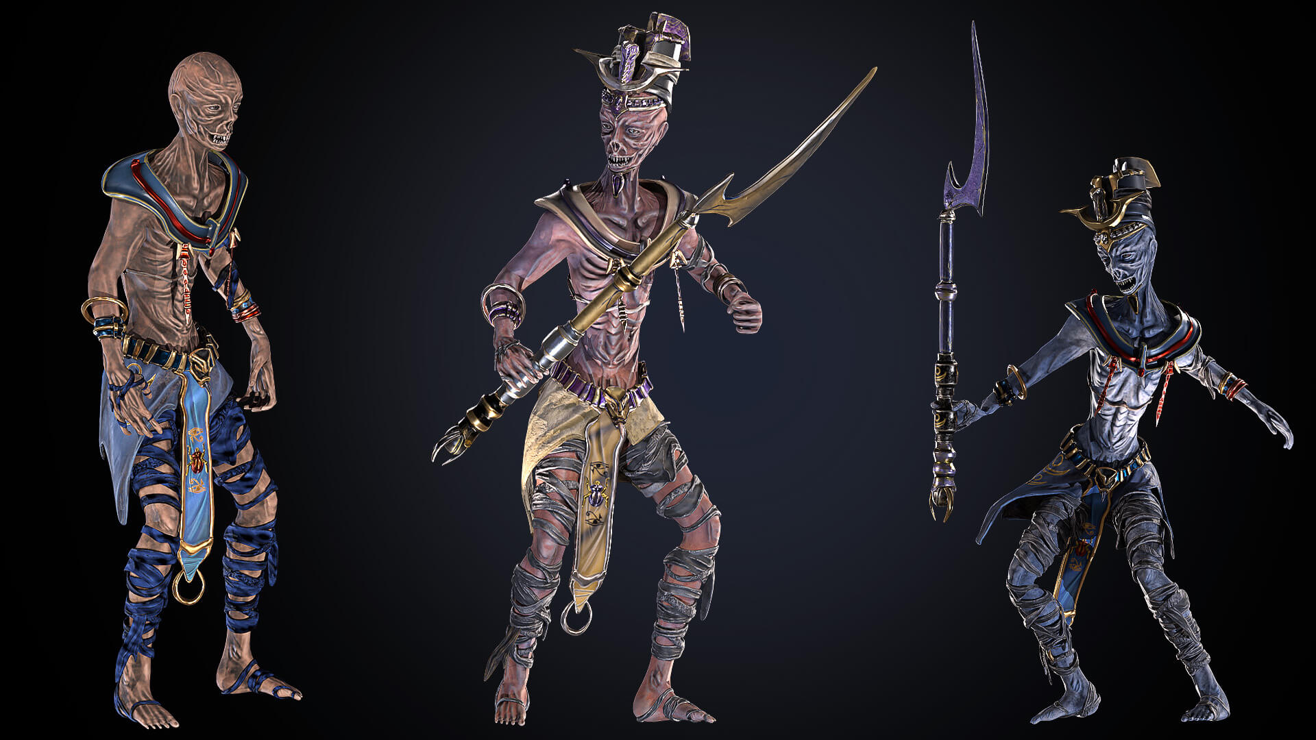 Fearful Creatures Pack - 3D Model by Valeria Miller