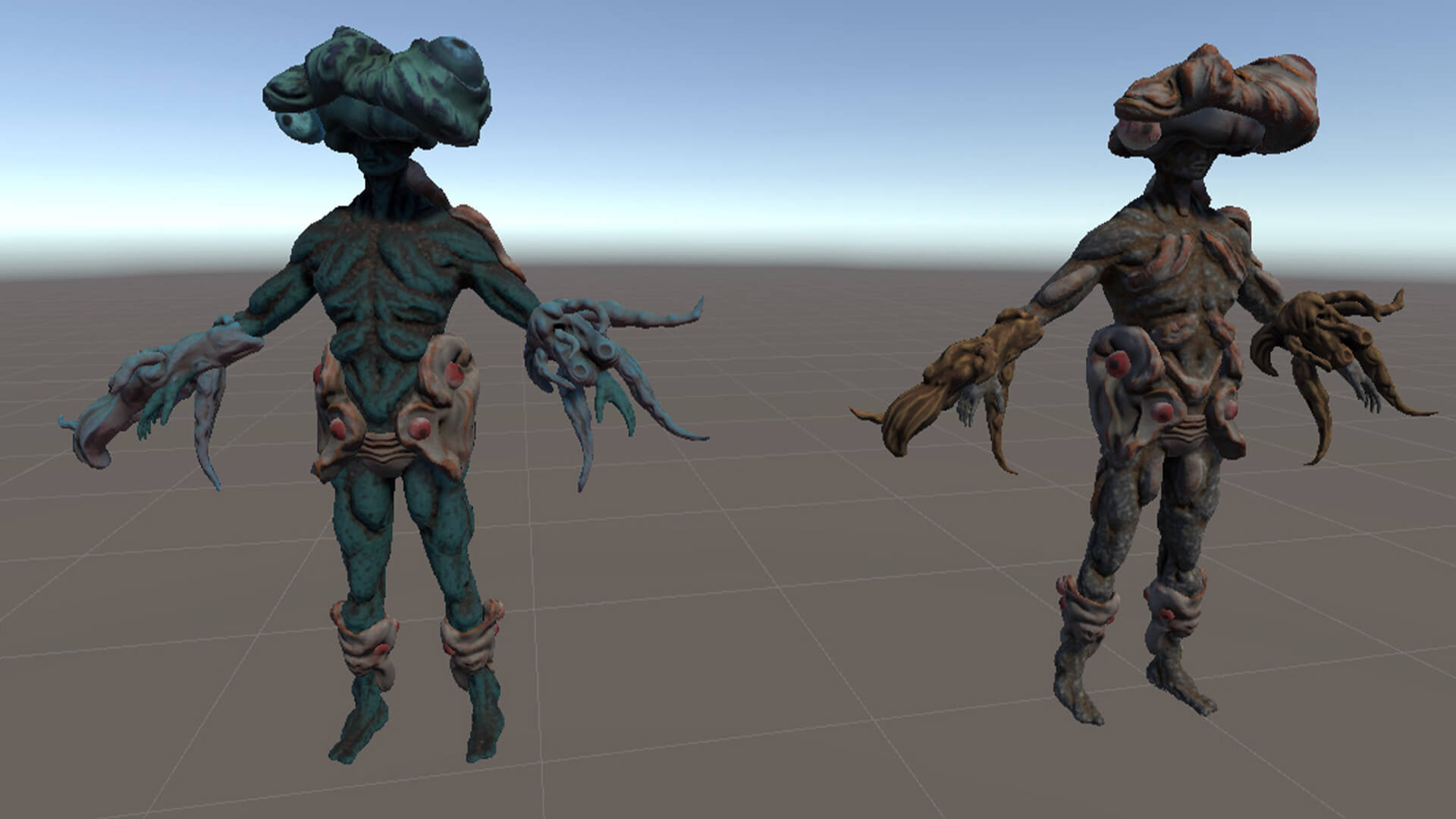 Fearful Creature - 3D Model by Valeria Miller