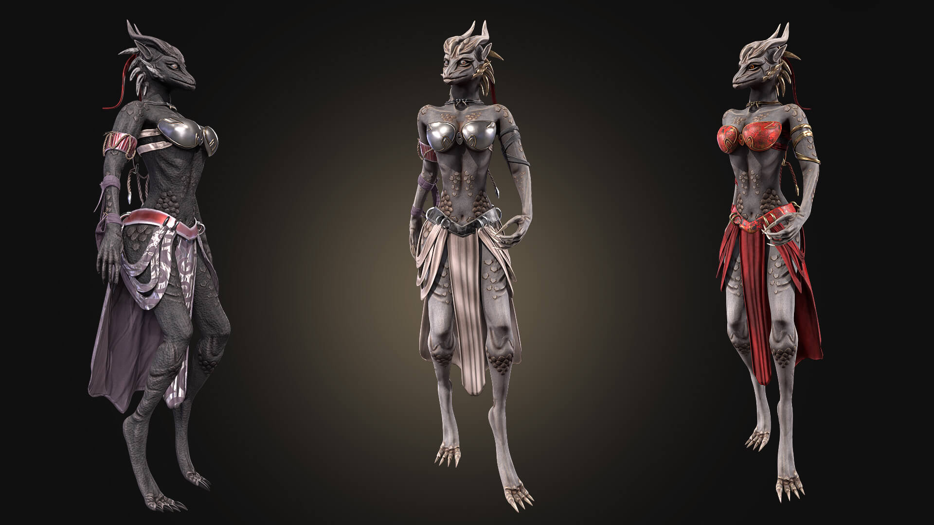 Female Creature - 3D Model by Valeria Miller