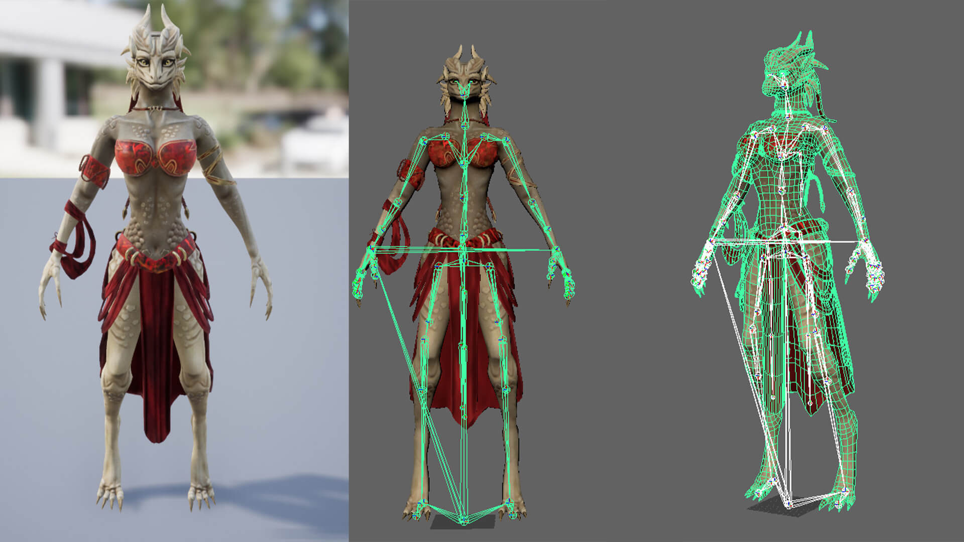 Female Creature - 3D Model by Valeria Miller