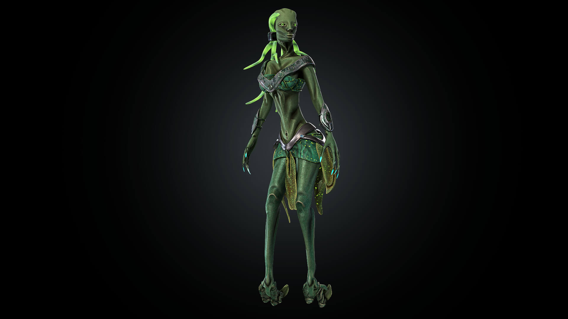 Female Creatures Mini Pack - 3D Model by Valeria Miller