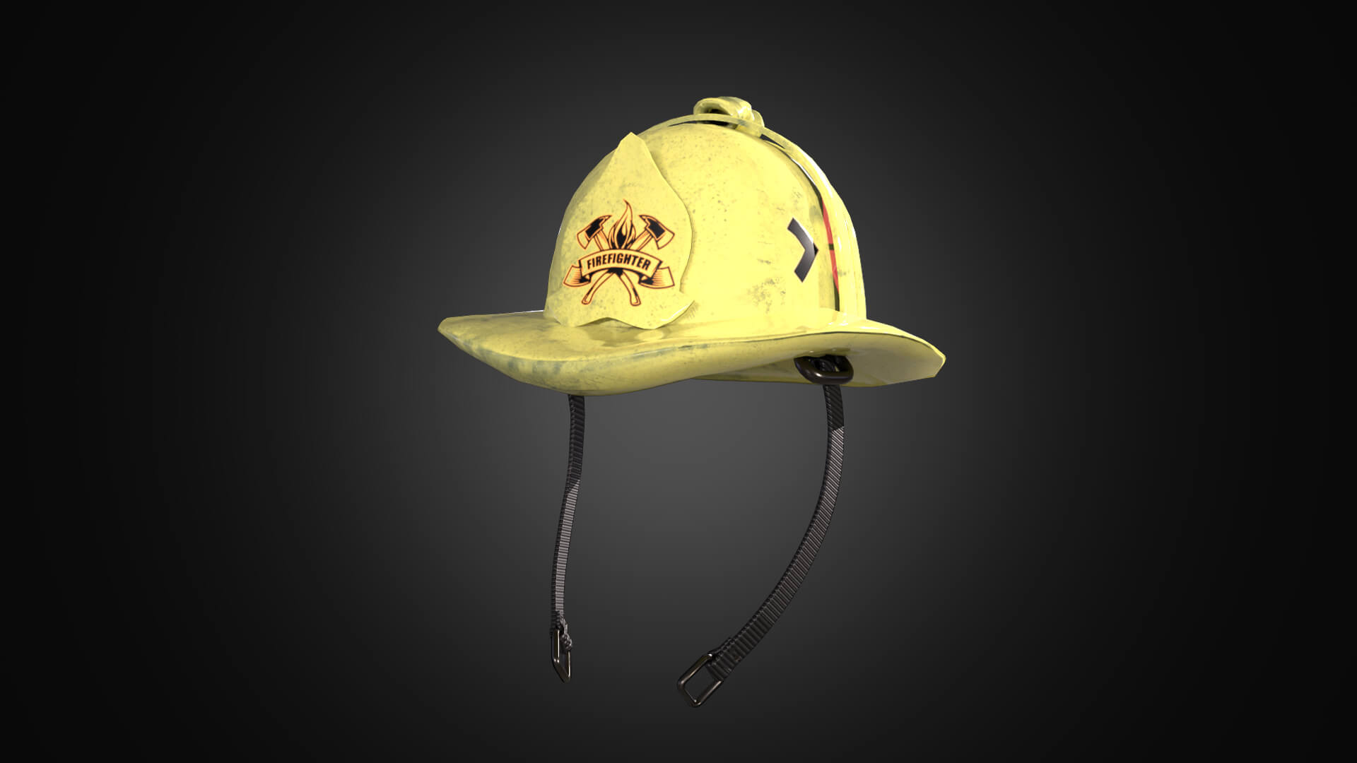 Firefighter Hat - 3D Model by Valeria Miller