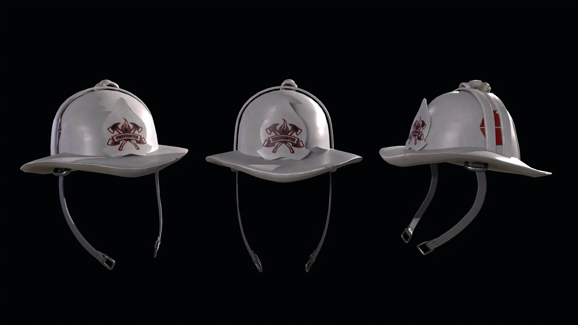 Firefighter Hat - 3D Model by Valeria Miller