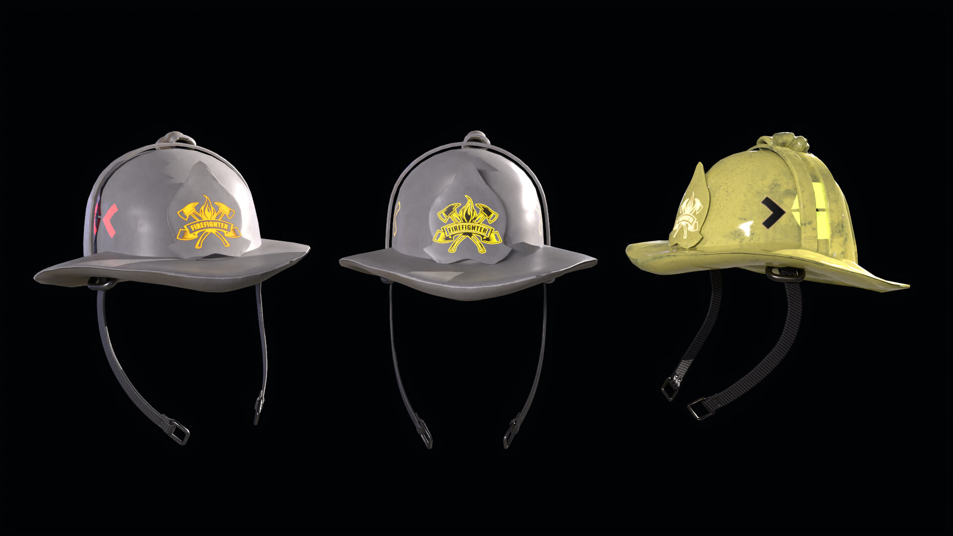 Firefighter Hat - 3D Model by Valeria Miller