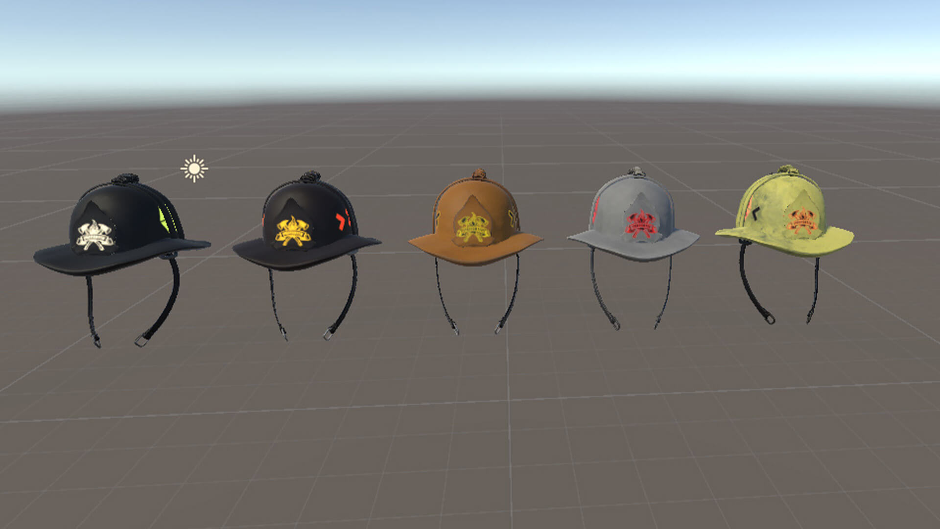 Firefighter Hat - 3D Model by Valeria Miller