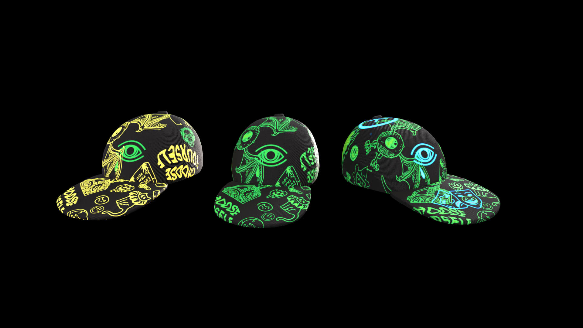 Glowing Cap (5 Skins) - 3D Model by Valeria Miller