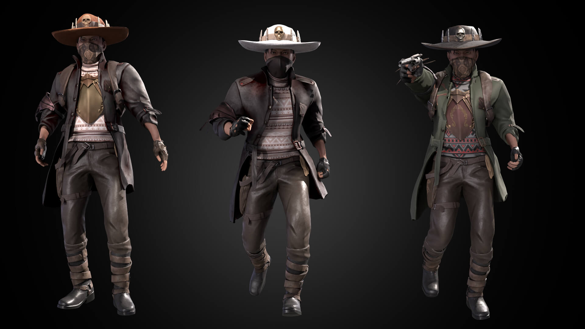 Gunslinger Cowboy - 3D Model by Valeria Miller