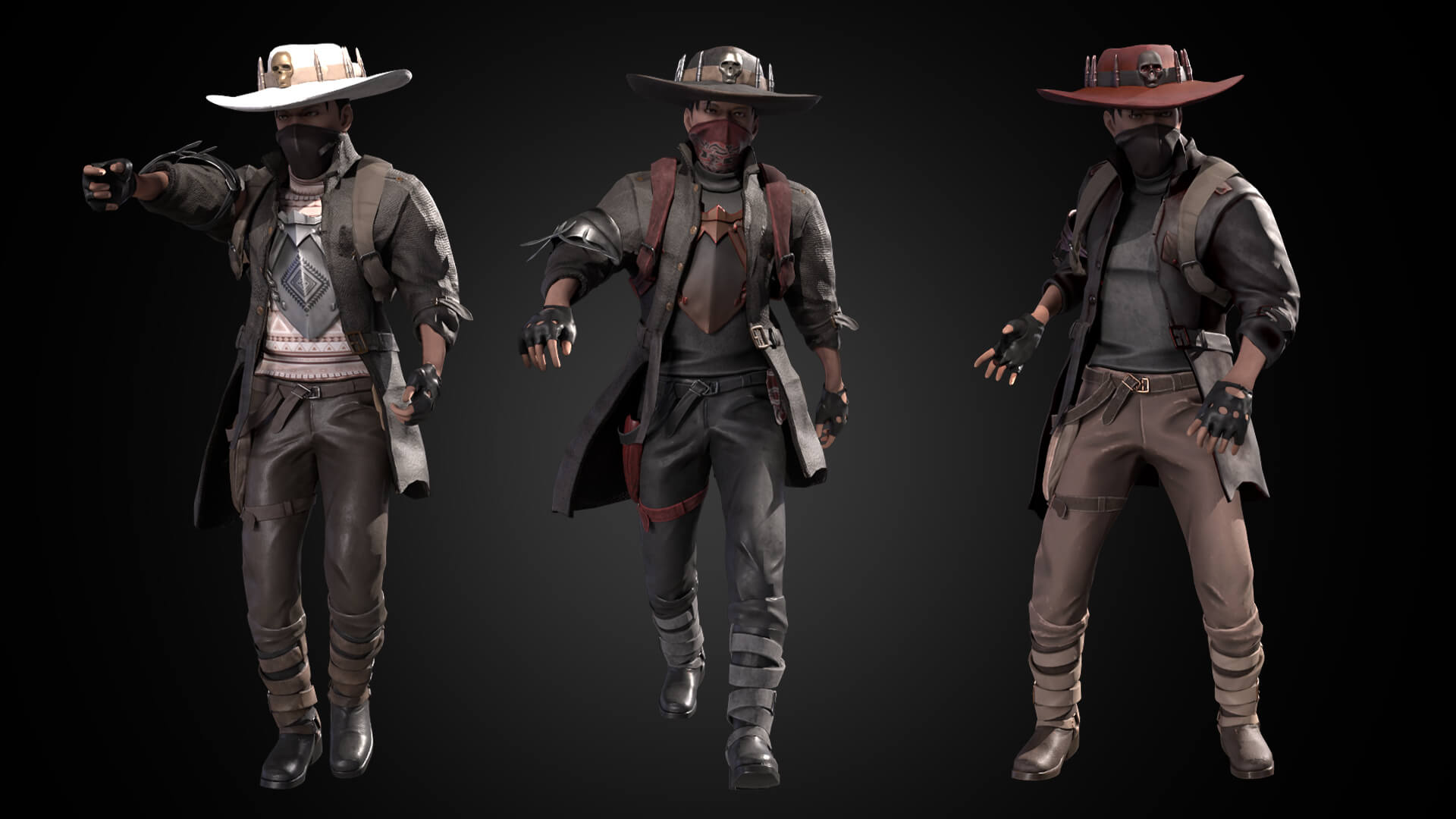 Gunslinger Cowboy - 3D Model by Valeria Miller