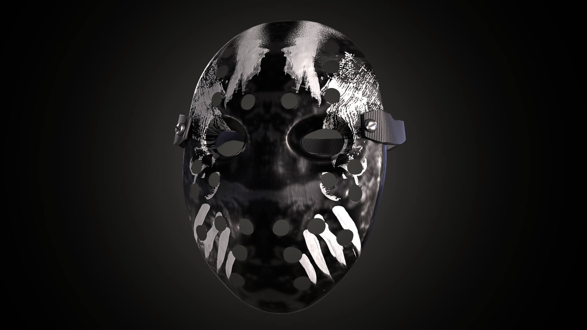 Hockey Mask (4 Skins) - 3D Model by Valeria Miller