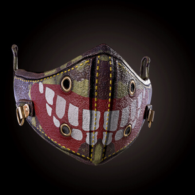 Horror Armored Mask (4 Skins) - 3D Model by Valeria Miller