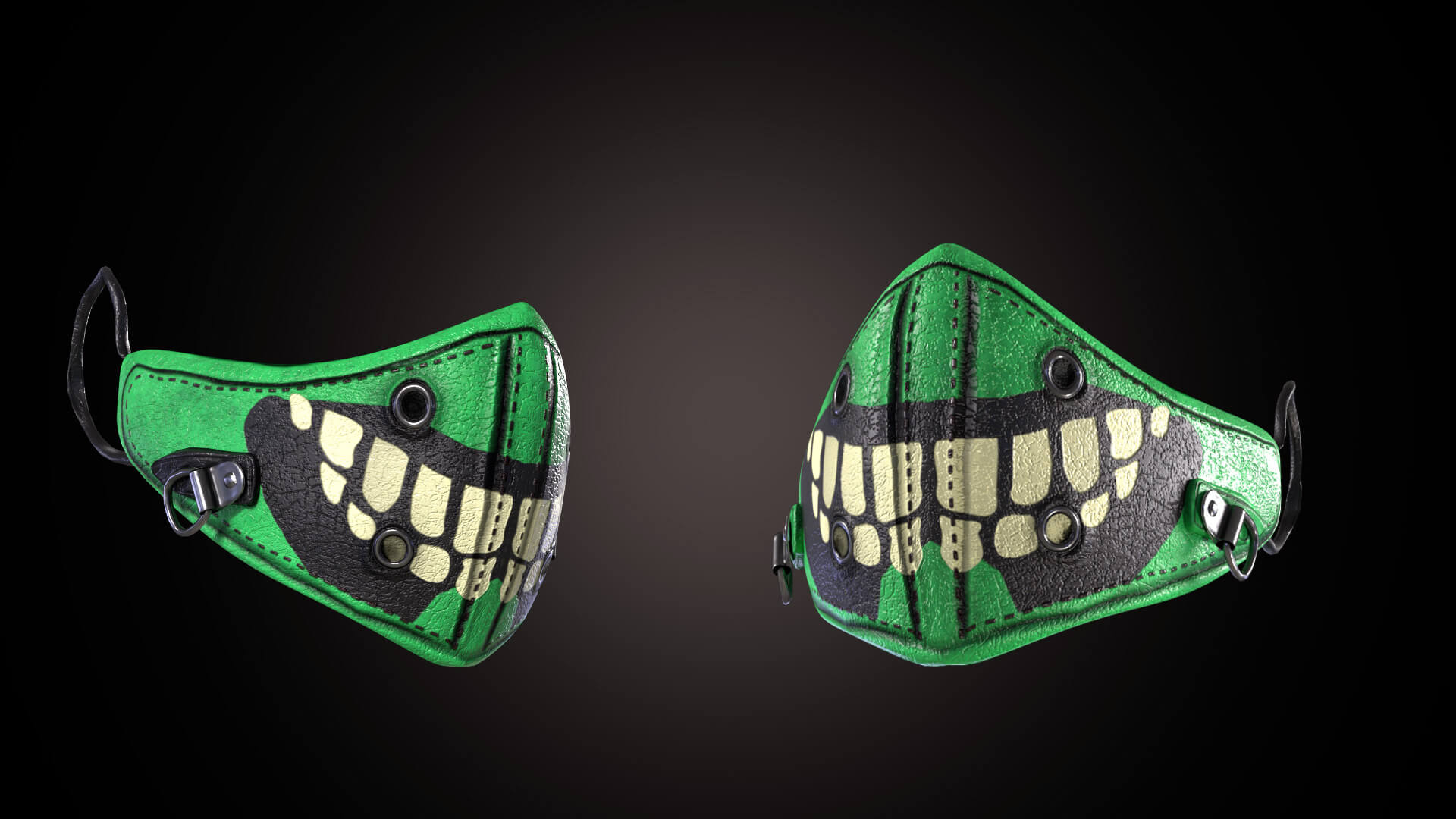 Horror Masks Pack (10 Masks) - 3D Model by Valeria Miller