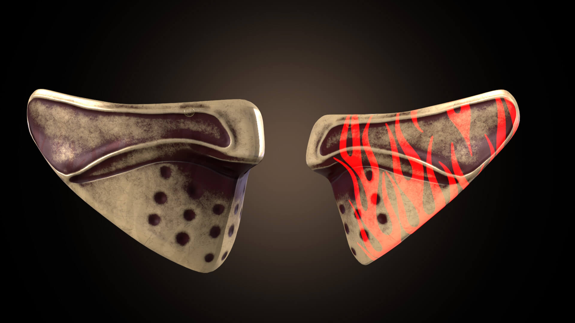 Horror Masks Pack (10 Masks) - 3D Model by Valeria Miller