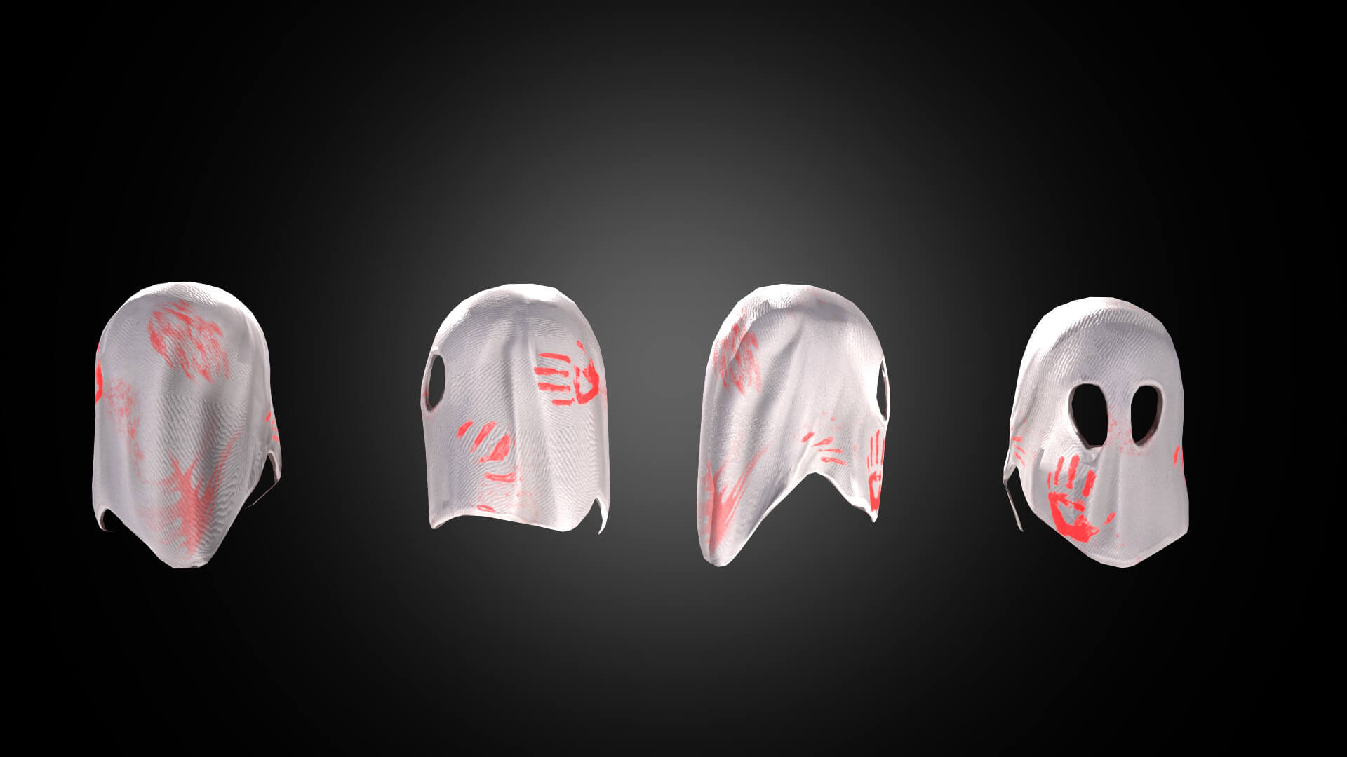 Horror Masks Pack2 (10 Masks) - 3D Model by Valeria Miller